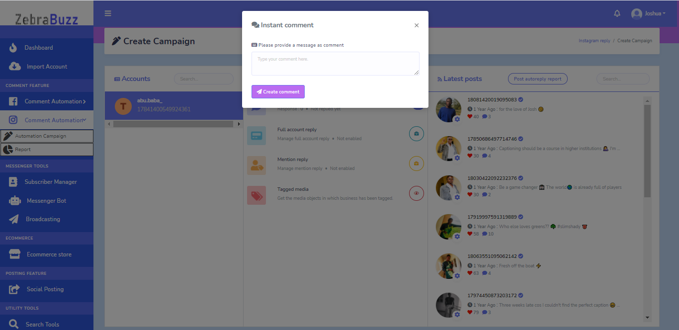 Zebrabuzz’s Instagram Auto Comment Reply and How it Works - ZebraBuzz